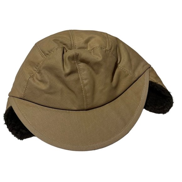 Unbranded | Accessories | Vintage Brown Tan Trapper Hat Ear Flaps ...